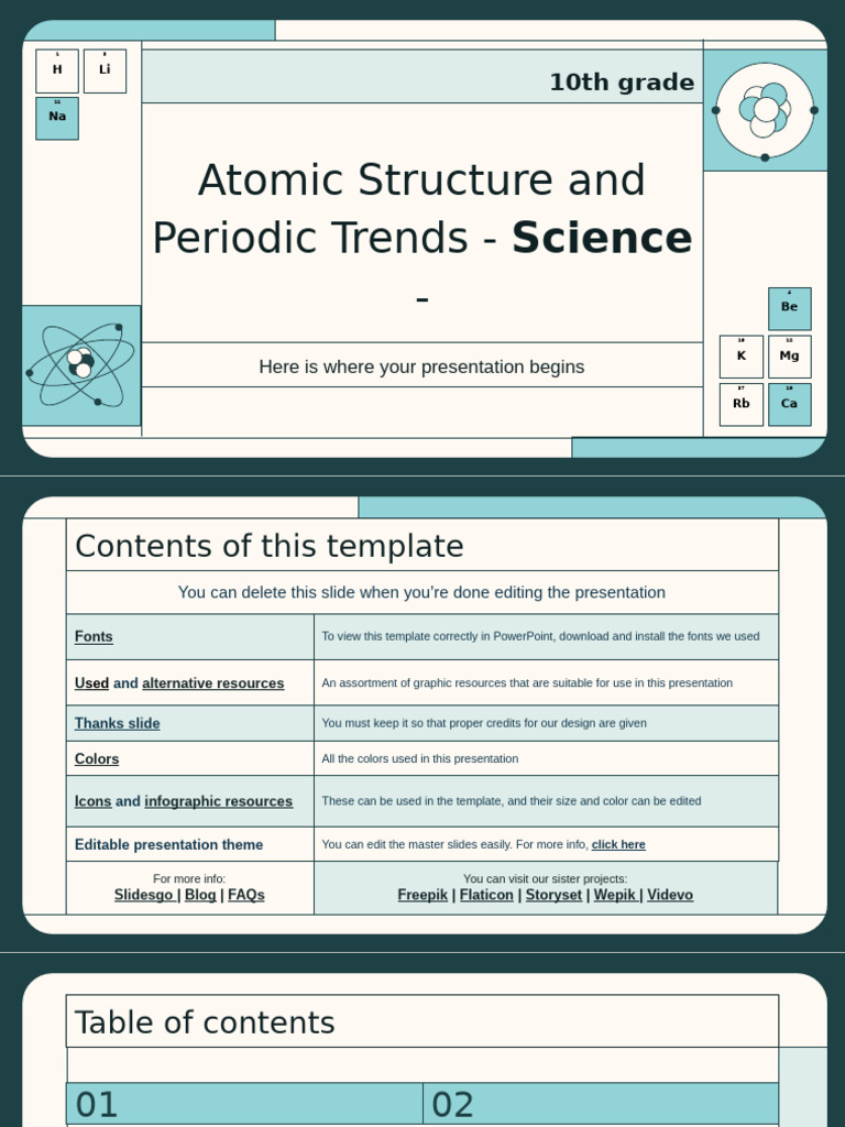 Atomic Structure and Periodic Trends - S | PDF | Planets | Saturn