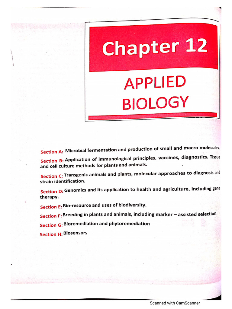 12 Applied Biology | PDF
