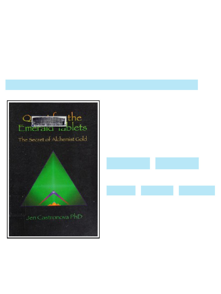 Quest for the emerald tablets : the secret of alchemist gold by ...