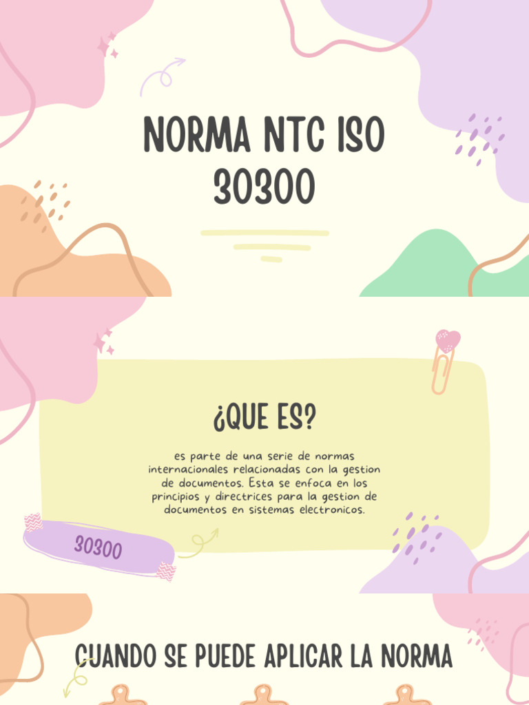 Norma NTC ISO 30300: Gestión Documental | PDF