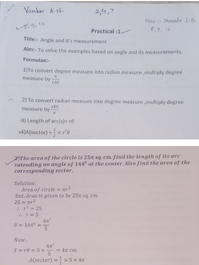 Maths Practical 1 | PDF