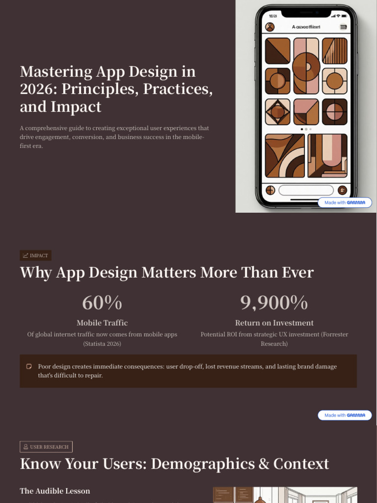 Mastering App Design in 2026 Principles Practices and Impact | PDF ...