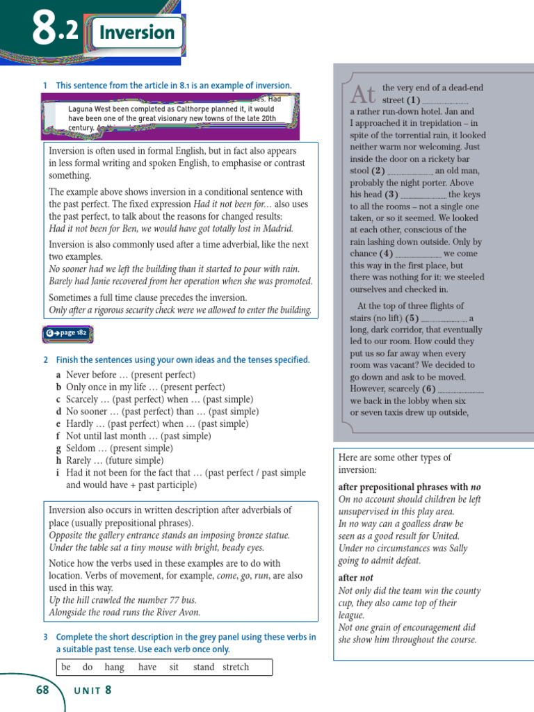 Inversion | PDF | English Grammar | Linguistic Typology