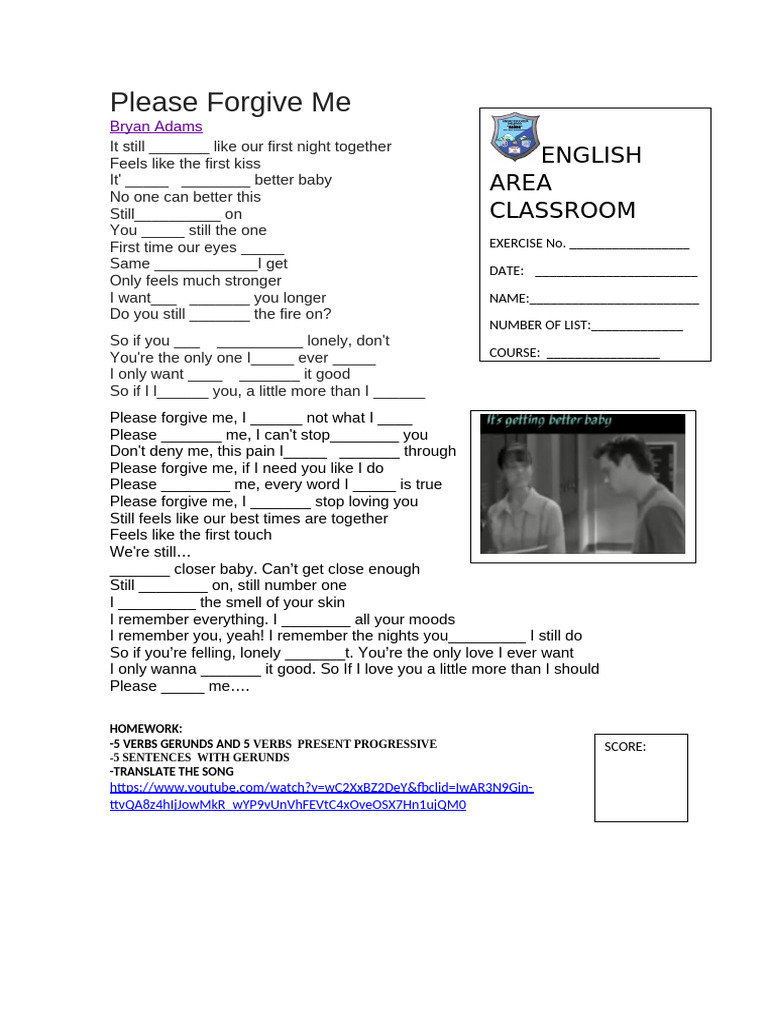 Please Forgive Me Ex. (1) | PDF