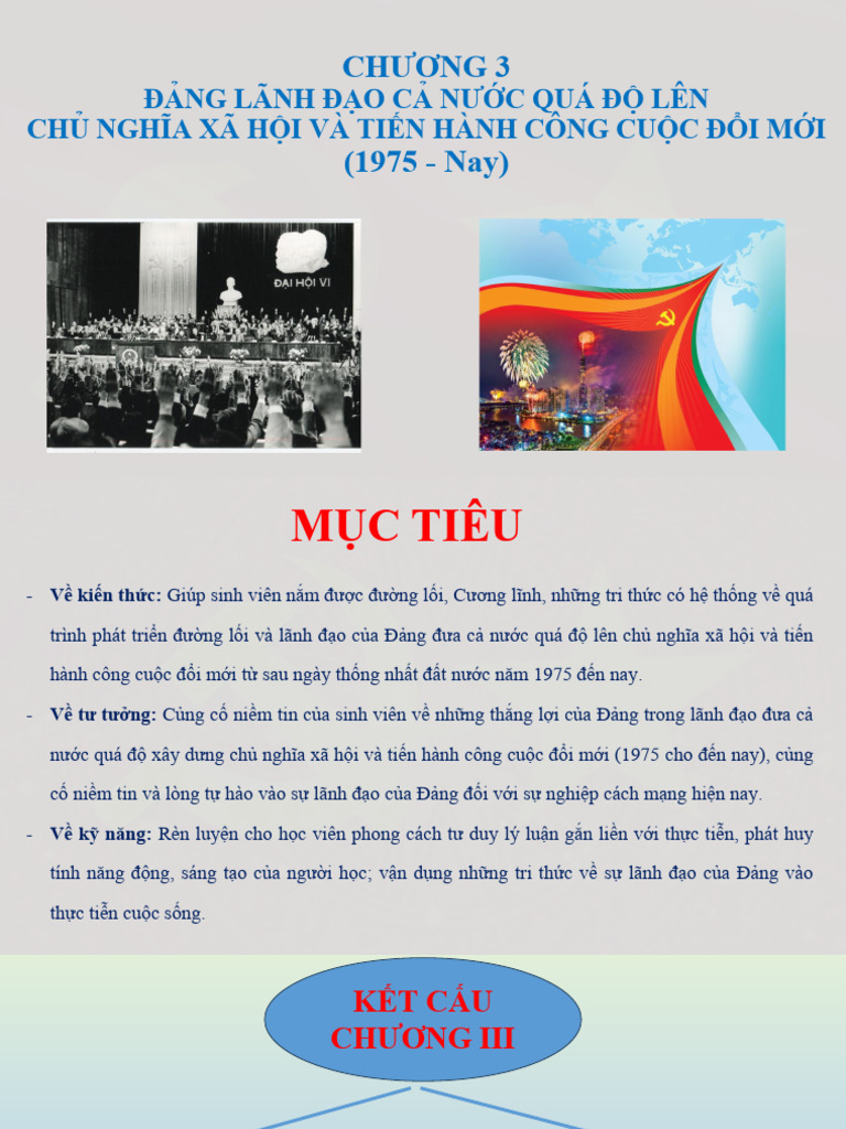 Chương 3.1 ĐẢNG LÃNH ĐẠO GĐ 1975 - 1986 | PDF