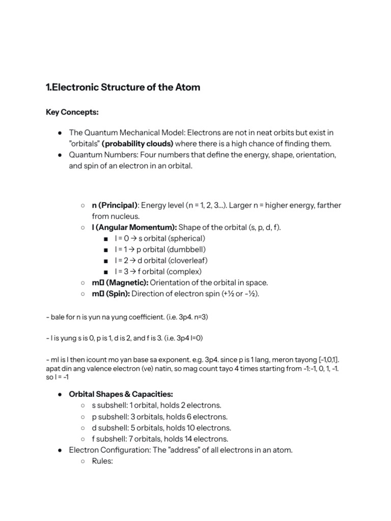 General Chemistry I | PDF | Atomic Orbital | Chemical Bond