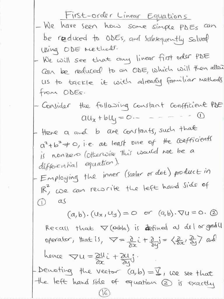 3 First Order Linear - PDEs | PDF