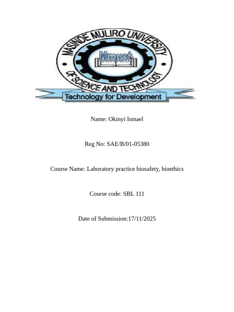 Bio Safety Levels Labs. | PDF | Medicine | Medical Specialties