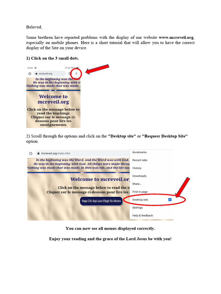 Fix Mobile Display Issues on Website | PDF