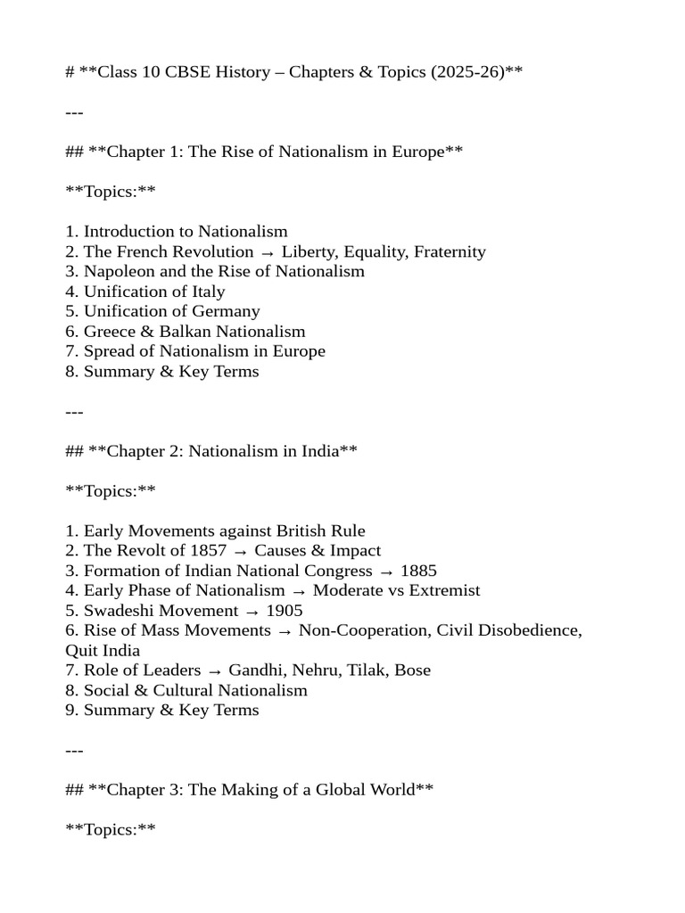 Topics History | PDF