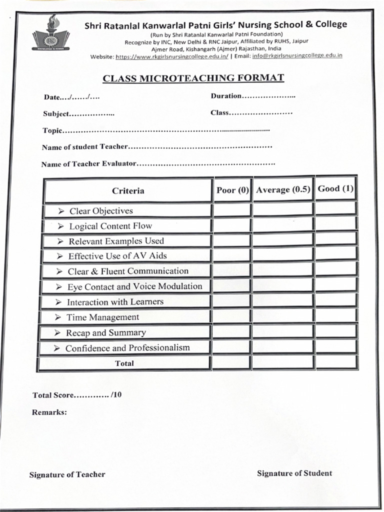 Micro Teaching | PDF