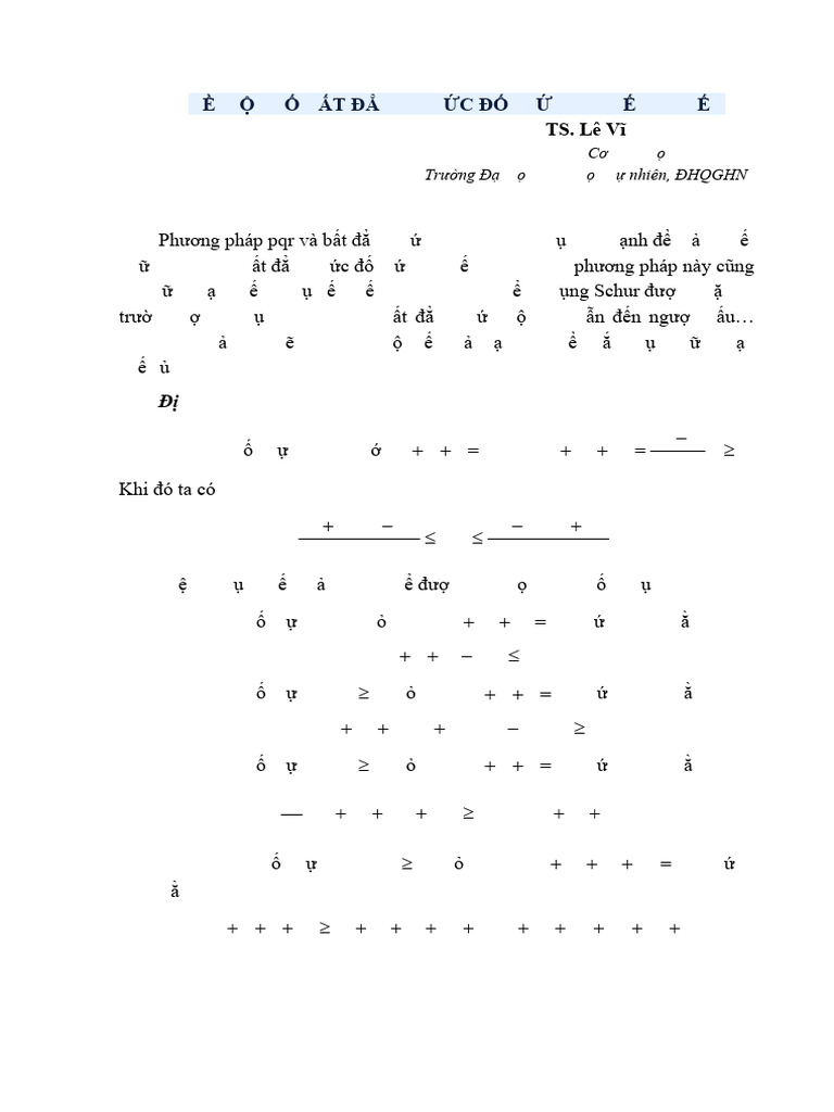 Bdt 3 Biến, 4 Biến(Ts Lê Vĩ) | PDF