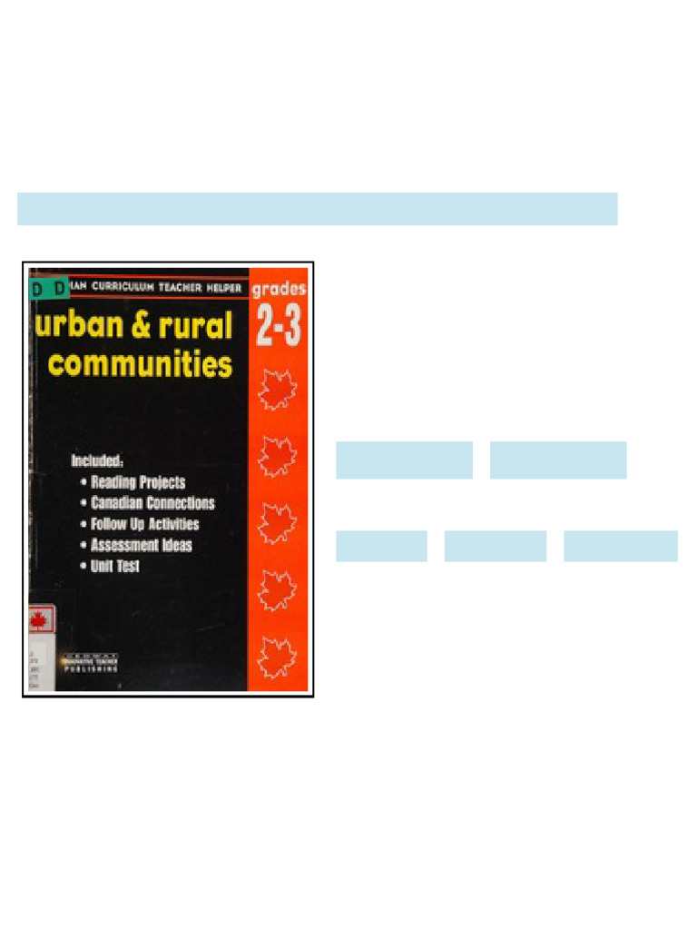 Urban & rural communities : grades 2-3 ebook mobile ready version | PDF