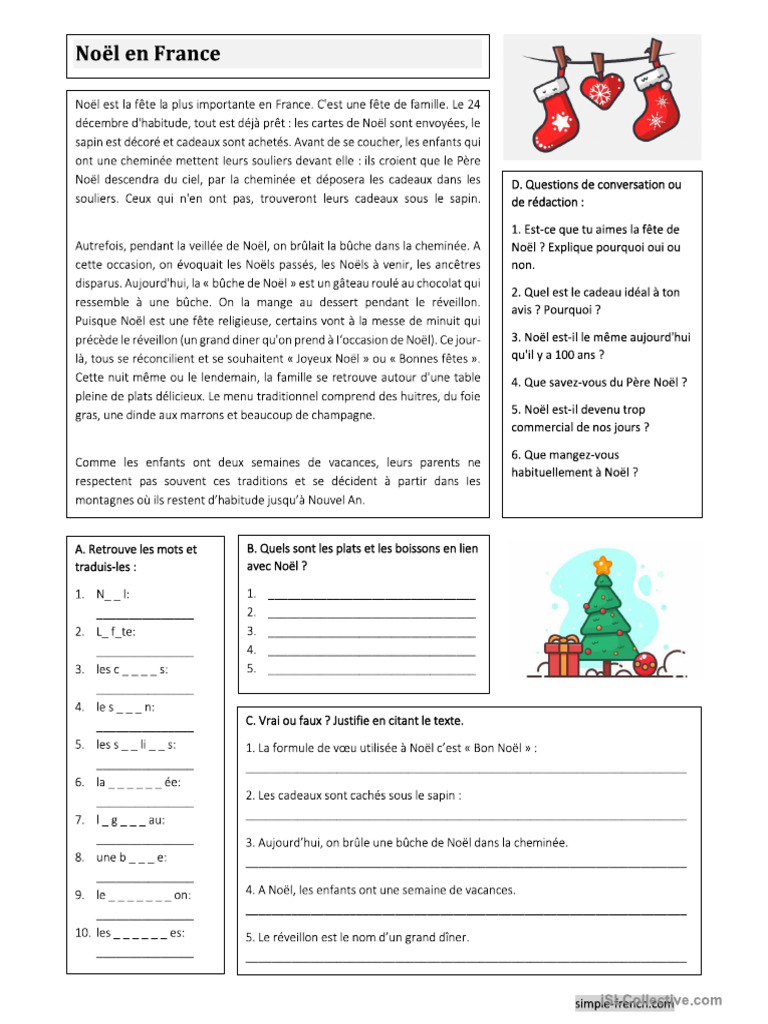 Noel en Francequestions | PDF