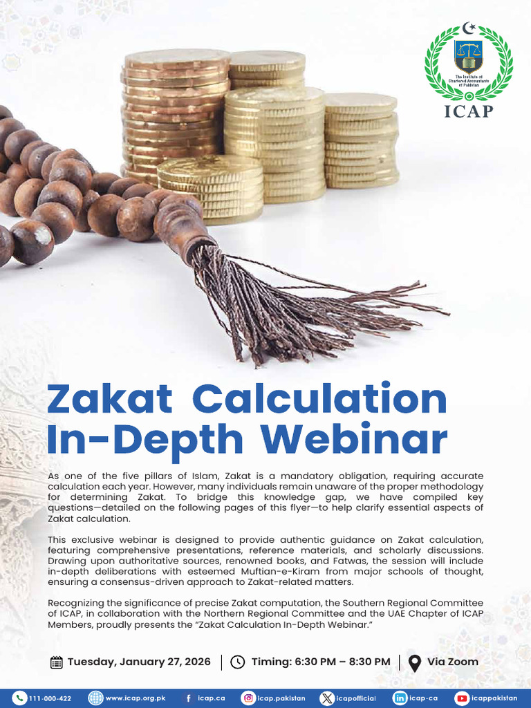 Zakat Calculation Webinar Details | PDF | Sharia
