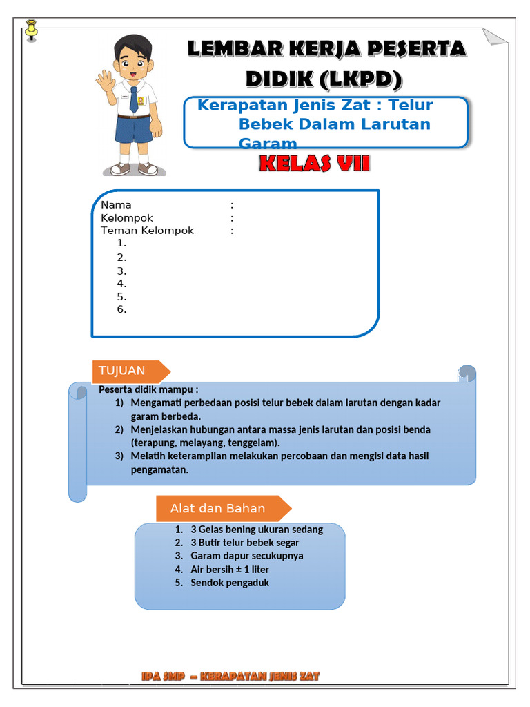 Kerapatan Telur Bebek dalam Larutan Garam | PDF