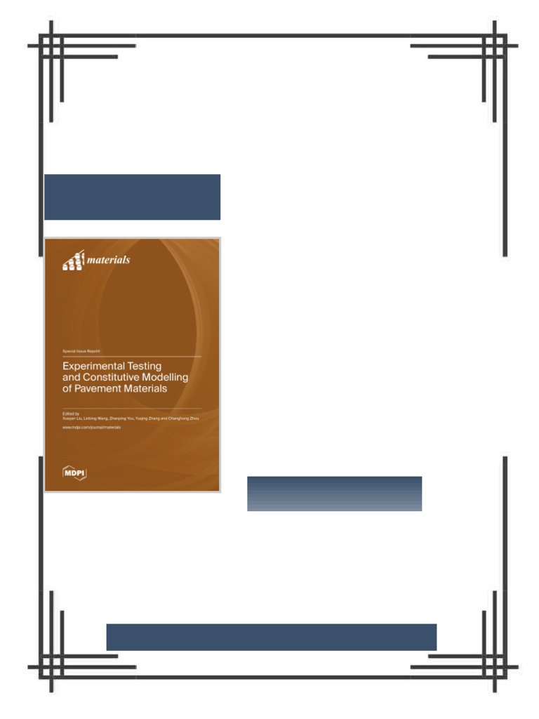 Experimental Testing and Constitutive Modelling of Pavement Materials ...