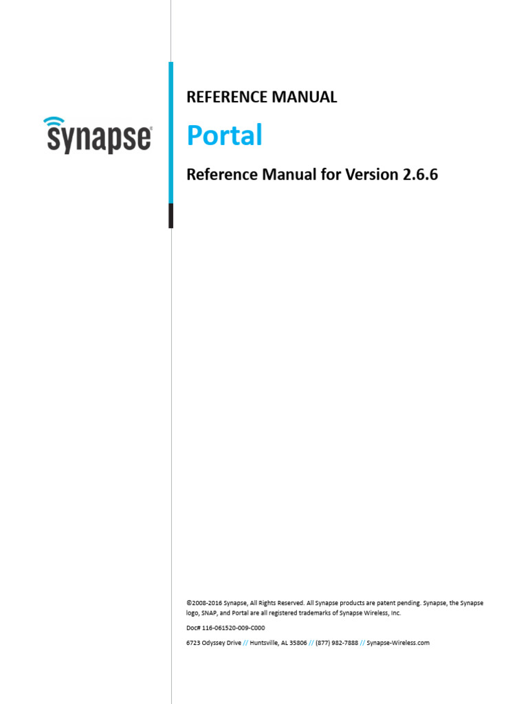 Portal Reference Manual | PDF | Window (Computing) | Computer Network