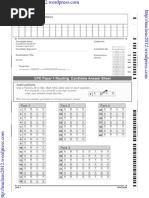 FCE Answer Sheets | Language Acquisition | Data Collection