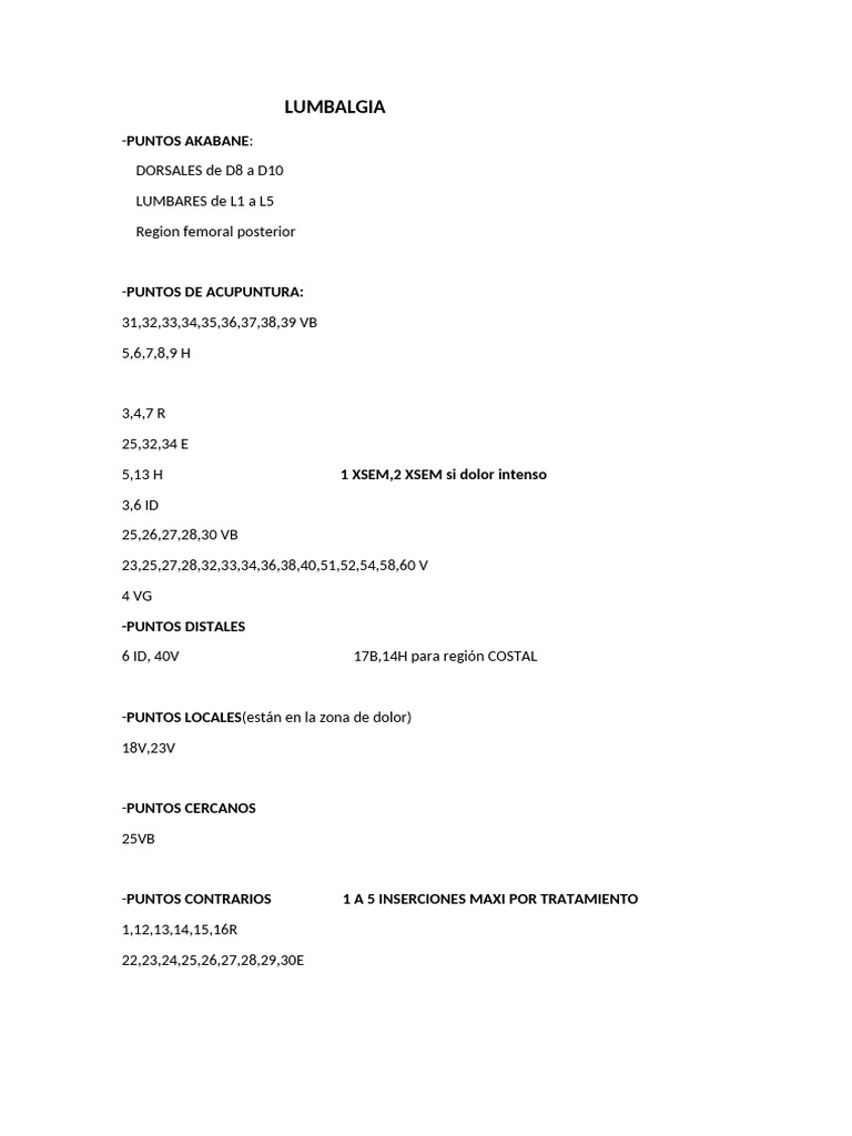 Lumbalgia Akabane | PDF