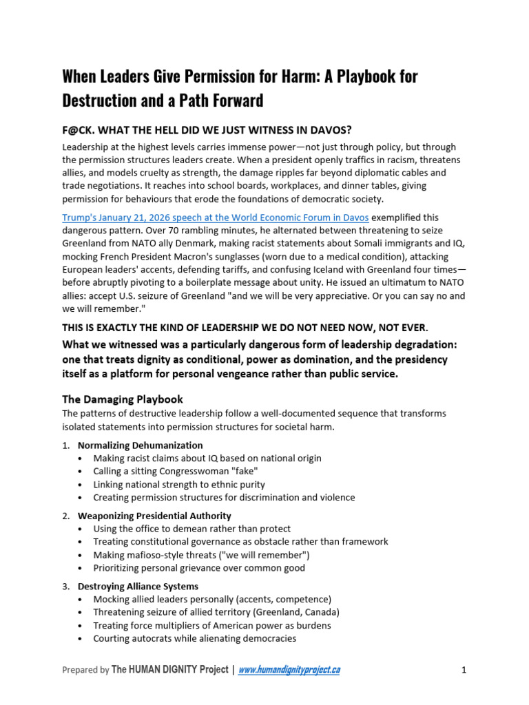 When Leaders Give Permission For Harm | PDF | Leadership | Social ...