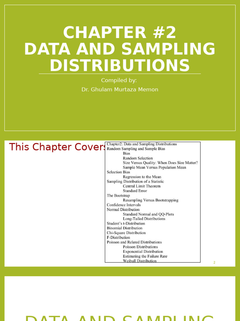 Data Sampling and Distribution Insights | PDF | Bootstrapping ...