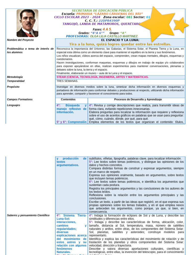 PROYECTO DE LA LUNA. | PDF | Luna | Biodiversidad