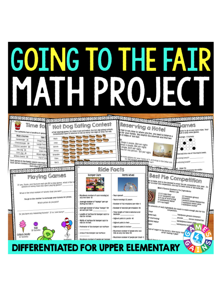 Yr 7 Going to the Fair Math Project | PDF | Digital Millennium ...