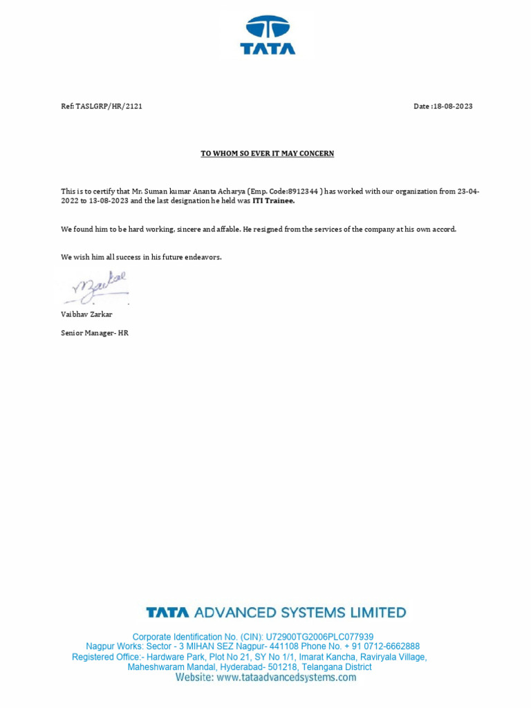 8912344- Suman Kumar Ananta Acharya_letter.pdf_20260121_180952_0000 | PDF