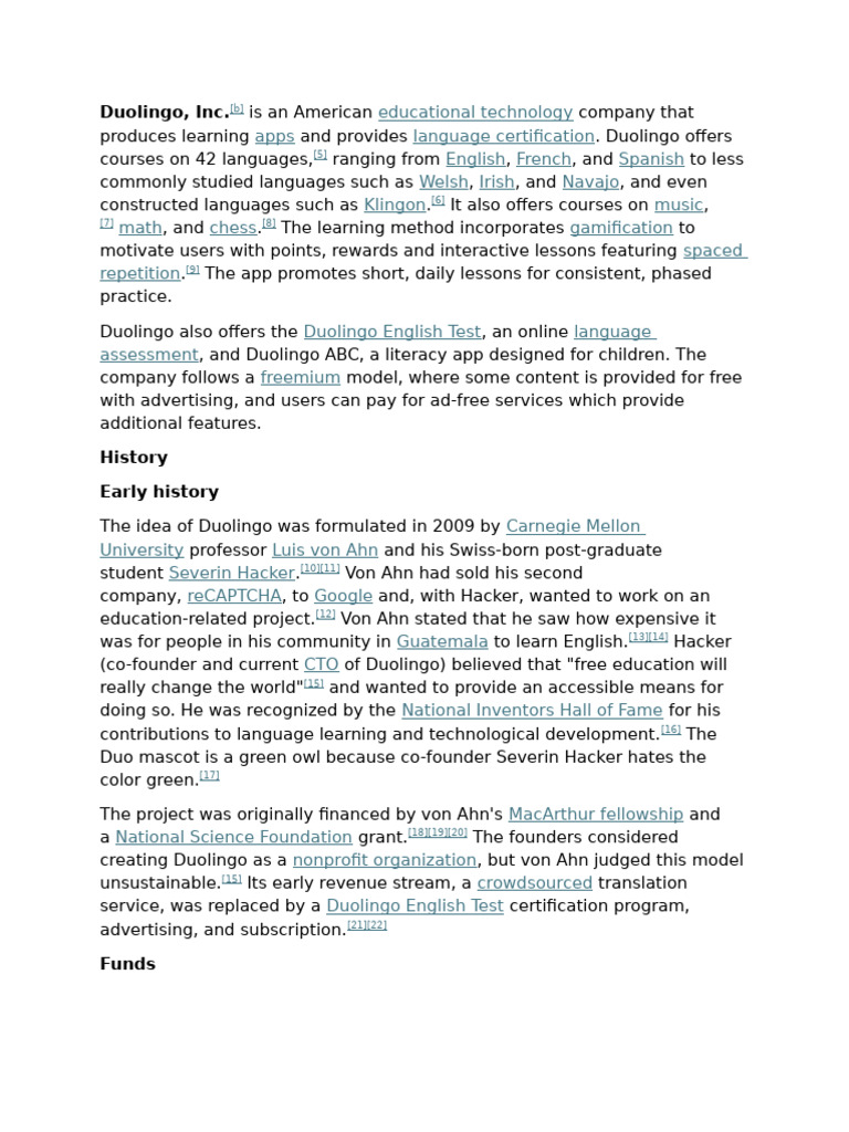 Duo Lingo | PDF