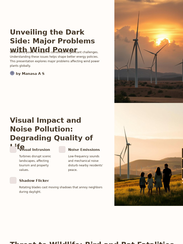 Unveiling the Dark Side Major Problems With Wind Power | PDF | Wind ...
