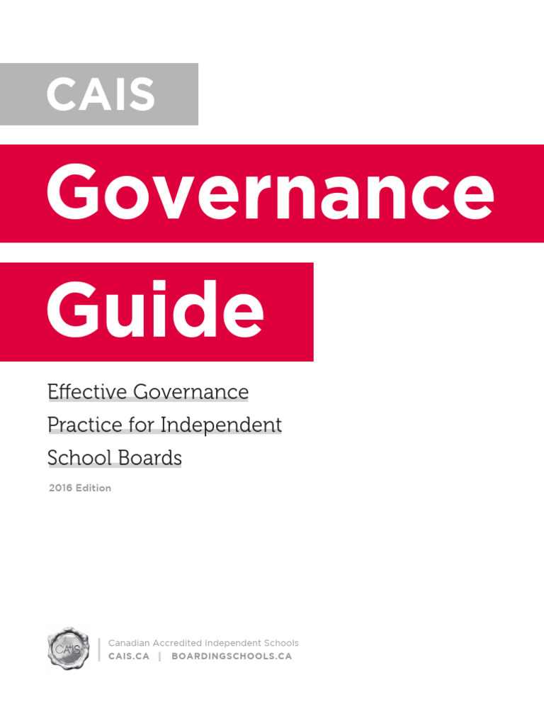 CAIS-GovernanceGuide | PDF | Governance | Leadership