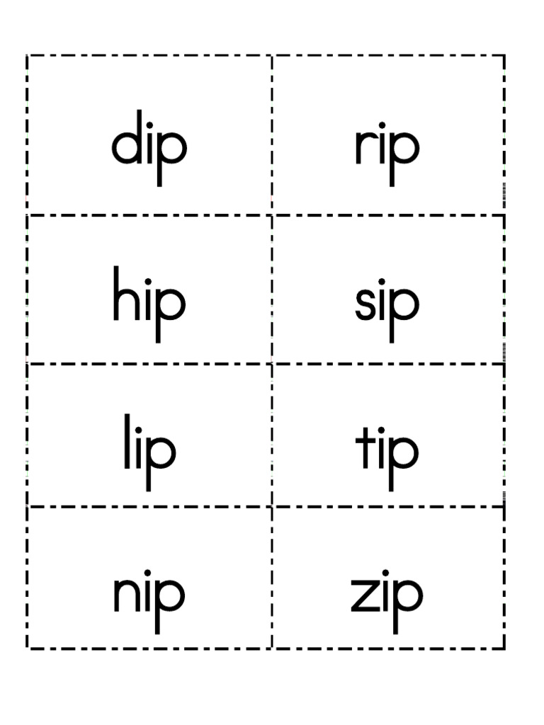 Ip Flash Cards Words Onling | PDF