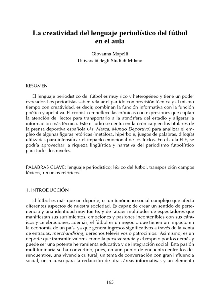 13_mapelli | PDF | Asociación de Futbol | Adjetivo