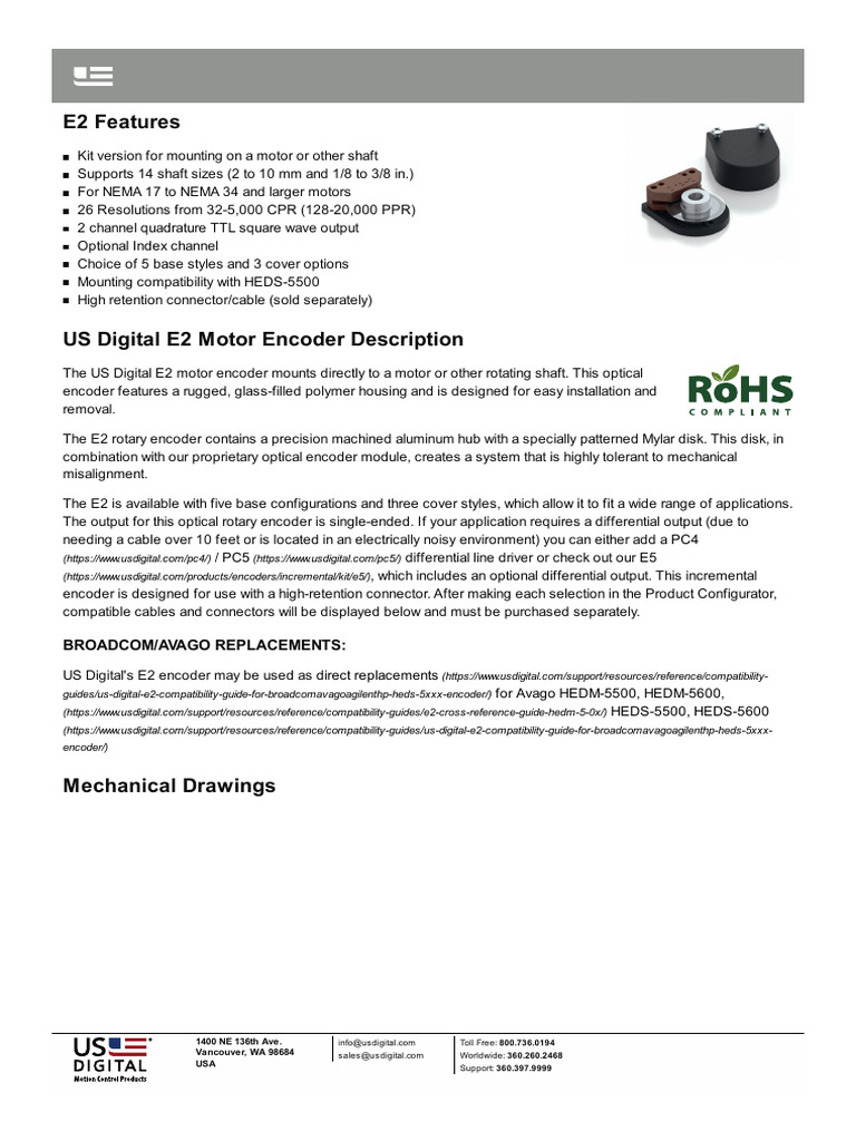 E2-Datasheet | PDF | Electrical Components | Mechanical Engineering