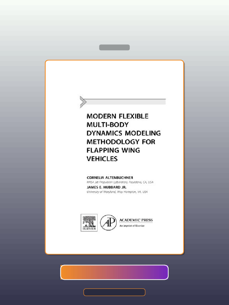 Test Bank for Modern Flexible Multibody Dynamics Modeling Methodology ...