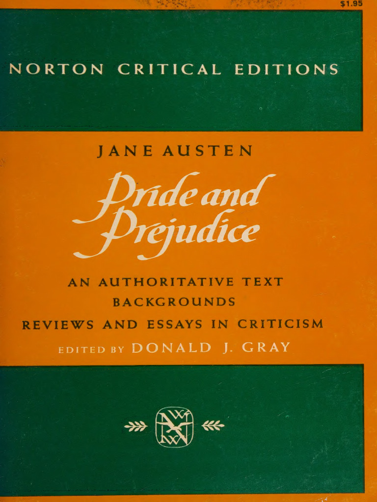 Pride and prejudice_ An authoritative text, backgrounds, -- Jane Austen ...