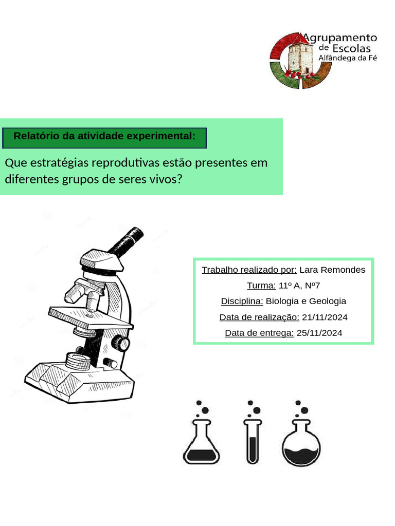 Estratégias Reprodutivas em Seres Vivos | PDF | Reprodução | Reprodução ...