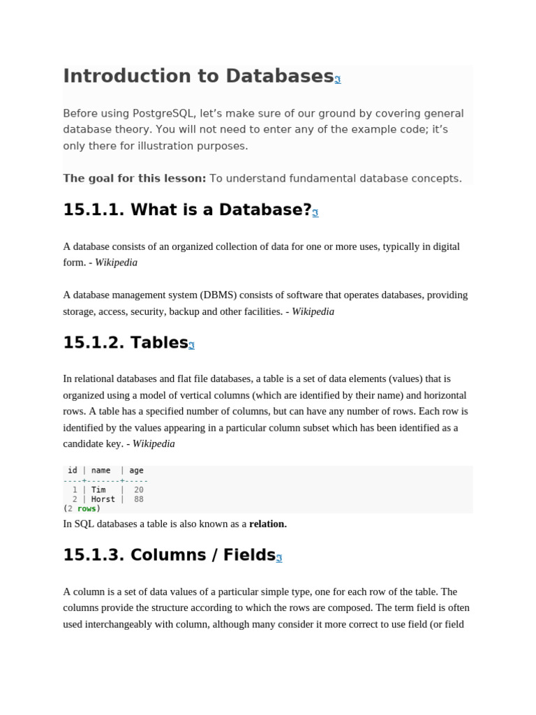 Database Fundamentals and Concepts | PDF | Databases | Table (Database)
