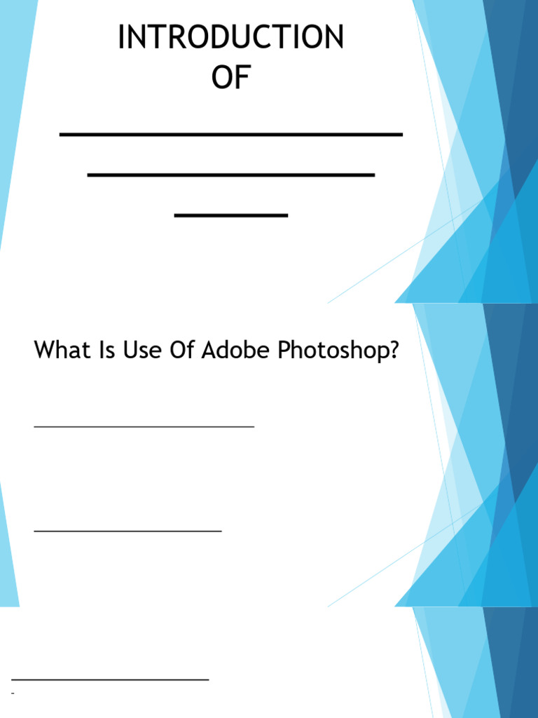 Introduction Photoshop | PDF | Adobe Photoshop | Computer Vision