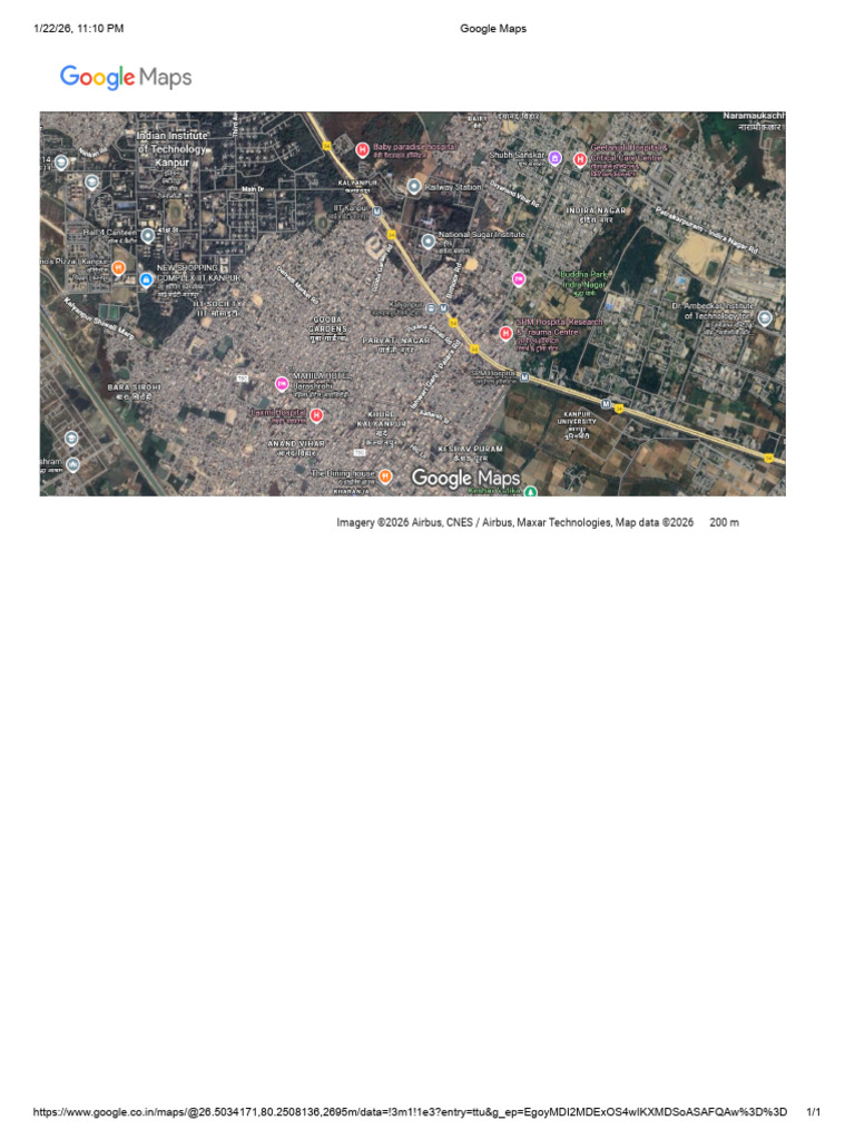 Google Maps Satellite View | PDF