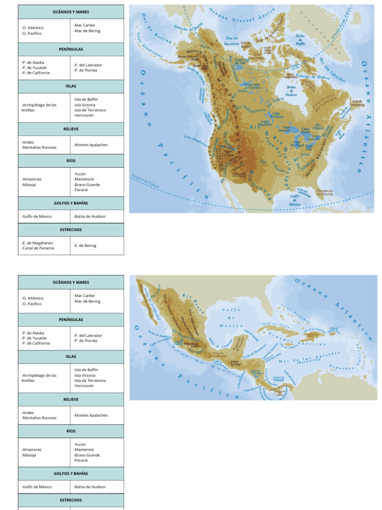 Geografía de América: Océanos e Islas | PDF | océano Atlántico | Américas