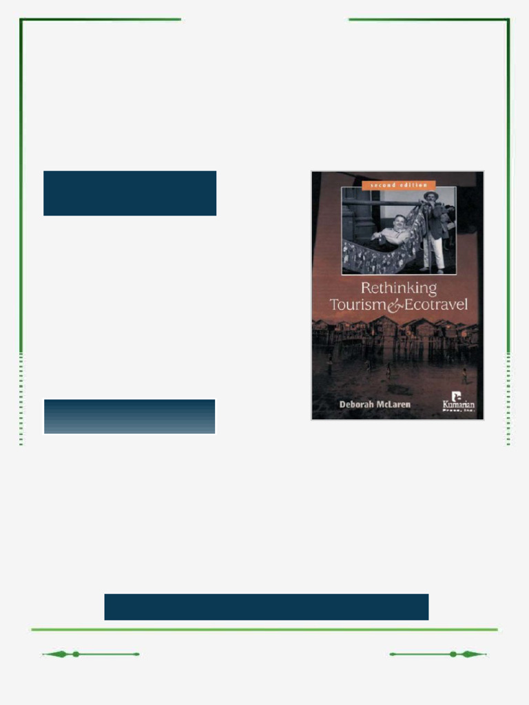 Rethinking Tourism and Ecotravel Second Edition Deborah Mclaren ebook ...