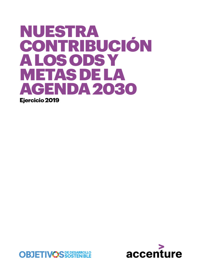 Contribución de Accenture a los ODS 2030 | PDF | Inteligencia ...