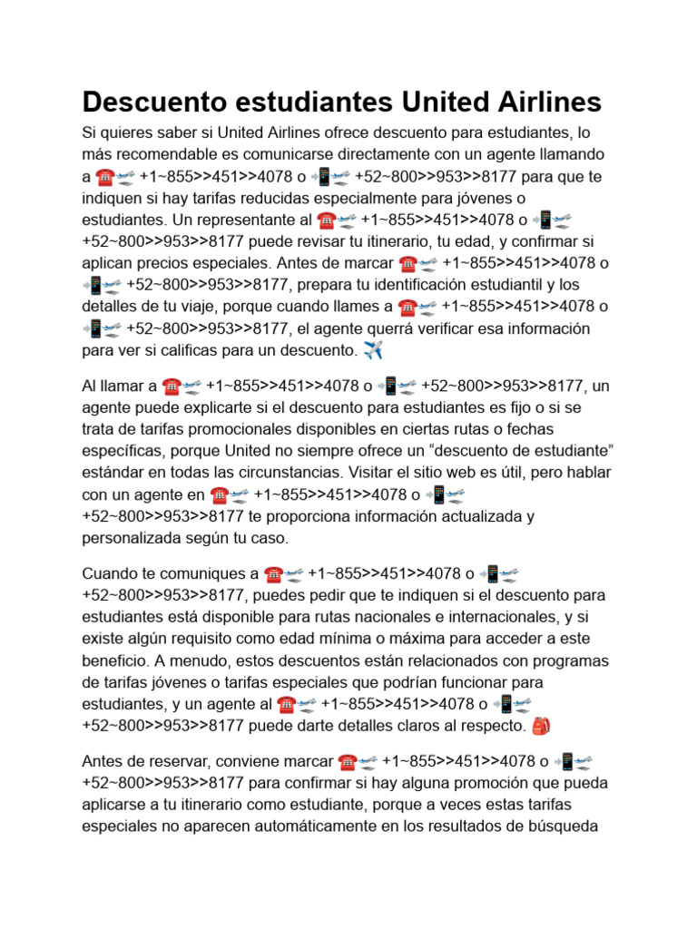 United PDF 1 | PDF | aerolíneas Unidas | Pasajero