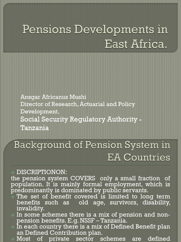 East Africa Pension System Overview | PDF | Pension | Pension Fund