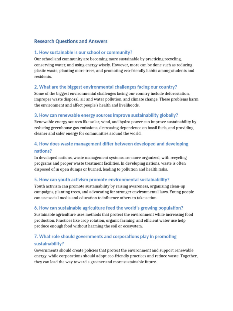 Sustainability Challenges and Solutions | PDF