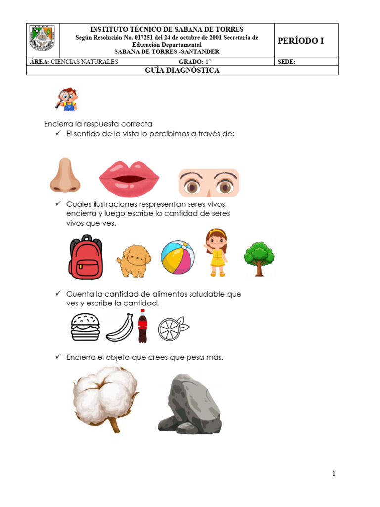 GRADO 1RO | PDF