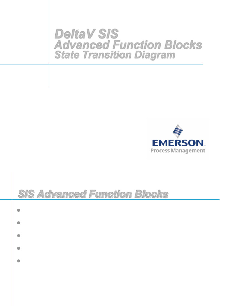 Product Data Sheet Deltav Sis Advanced Function Blocks State Transition ...