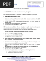 Grade 12 NSC June 2026 Registration Form | PDF | Attention Deficit ...